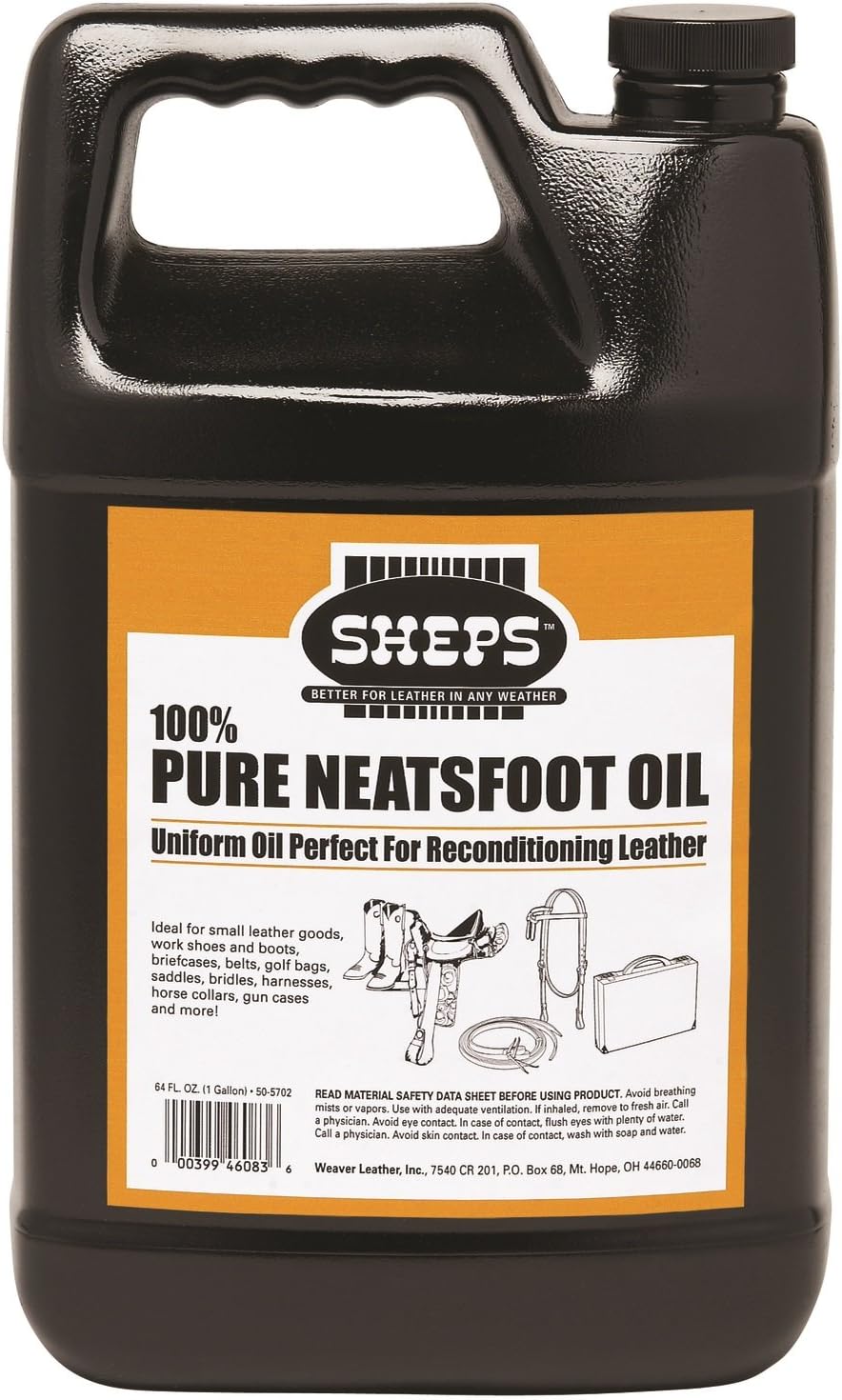 NAF Leather Neatsfoot Oil, Clear, 1 l (Pack of 1) : Amazon.co.uk: Pet ...