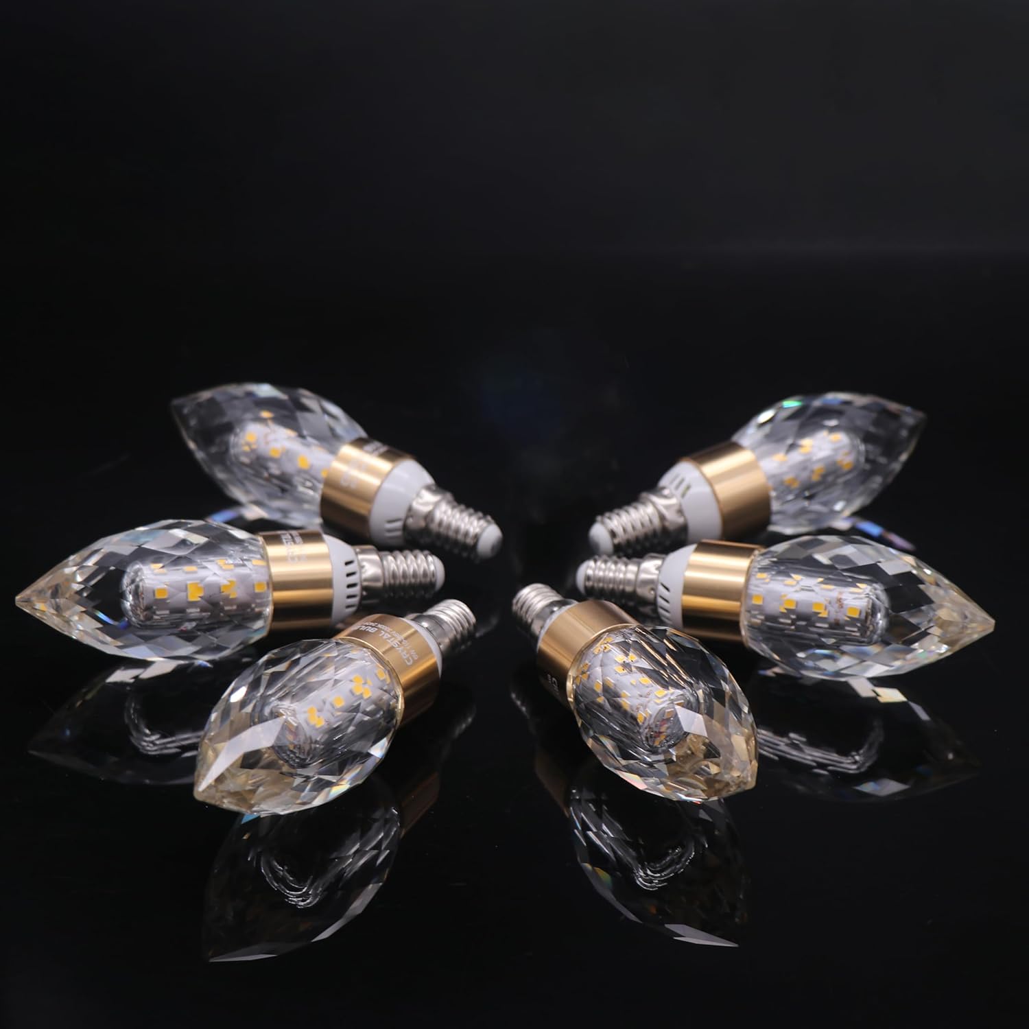 VIZBMYR 6 Pack Decorative LED Light Bulbs 6w, 40 Watt Equivalent, Fancy ...