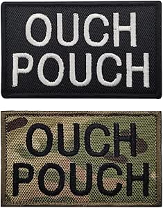 Amazon.com: 2 PCS AliPlus Ouch Pouch Pacth Embroidered Patch Tactical Military Morale Patch ...