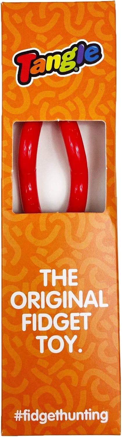 Tangle Jr. Solid Red – Genuine Tangle Fidget – Fidget Toy for Kids and ...