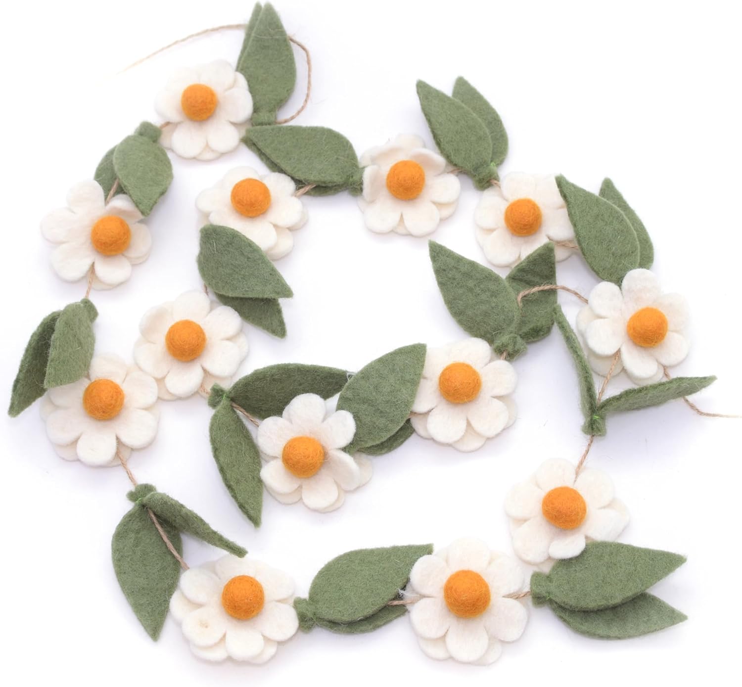 Amazon.com: Glaciart One Felt Flower Garland - Fun Party Decorations ...