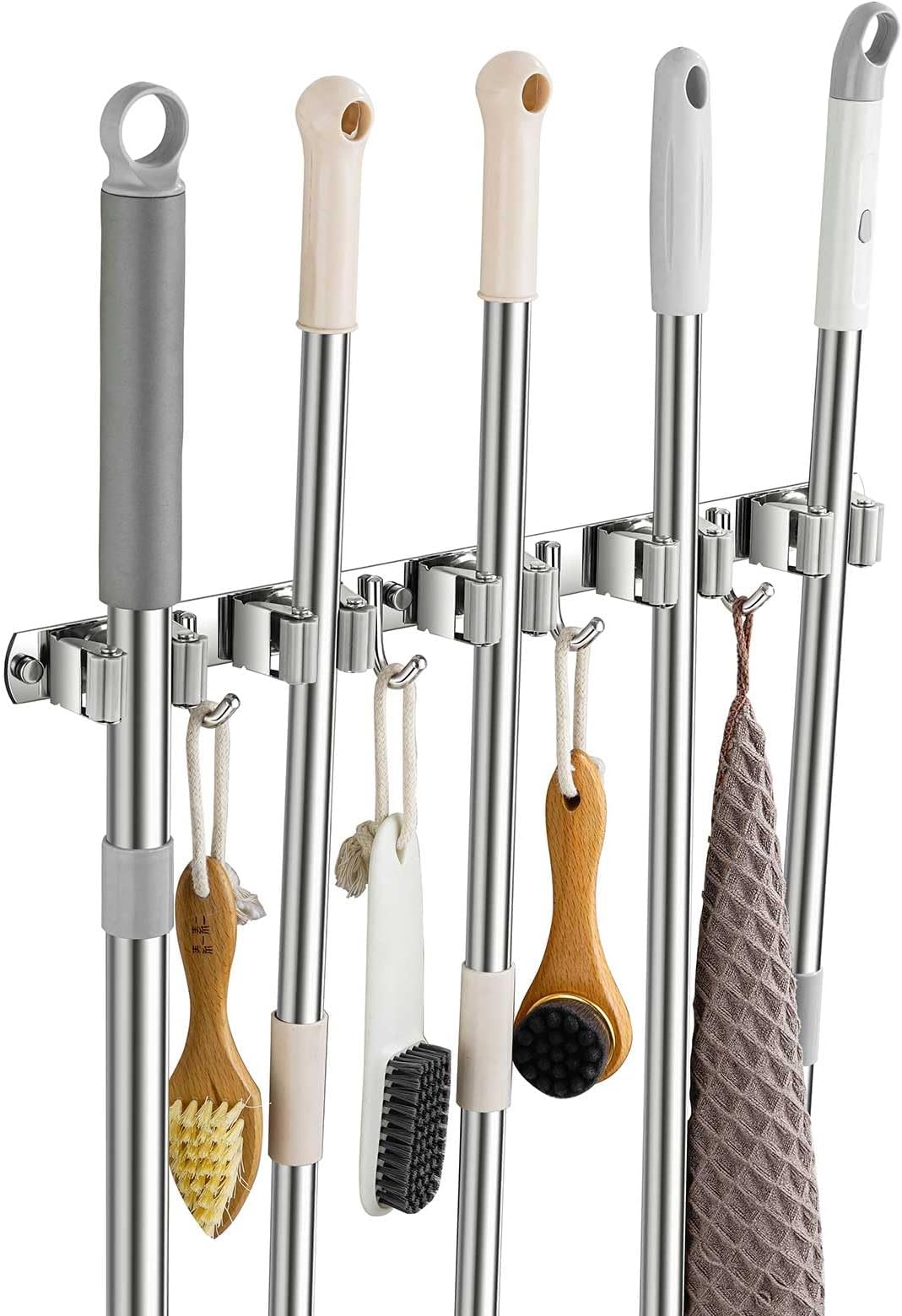 Batur Broom Holder Wall Mount, Upgraded Heavy Duty Mop and Broom Holder ...