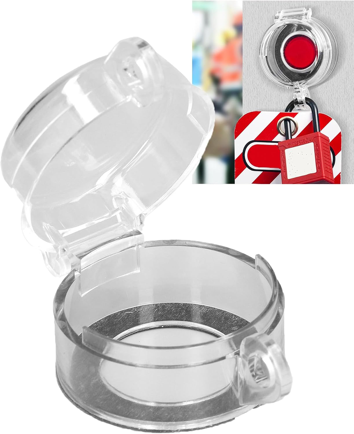Tefola 30mm Button Protector, Emergency Stop Switch, BS‑02 Transparent ...