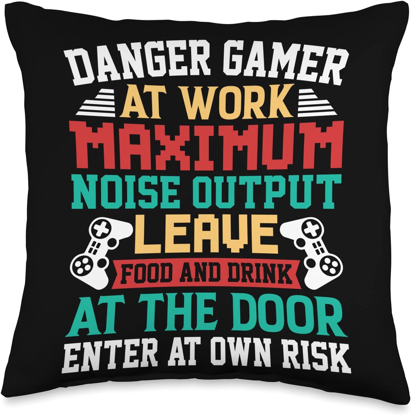 Amazon.com: Danger Gamer Work Noise Leave Food Drink Risk Gift Danger ...