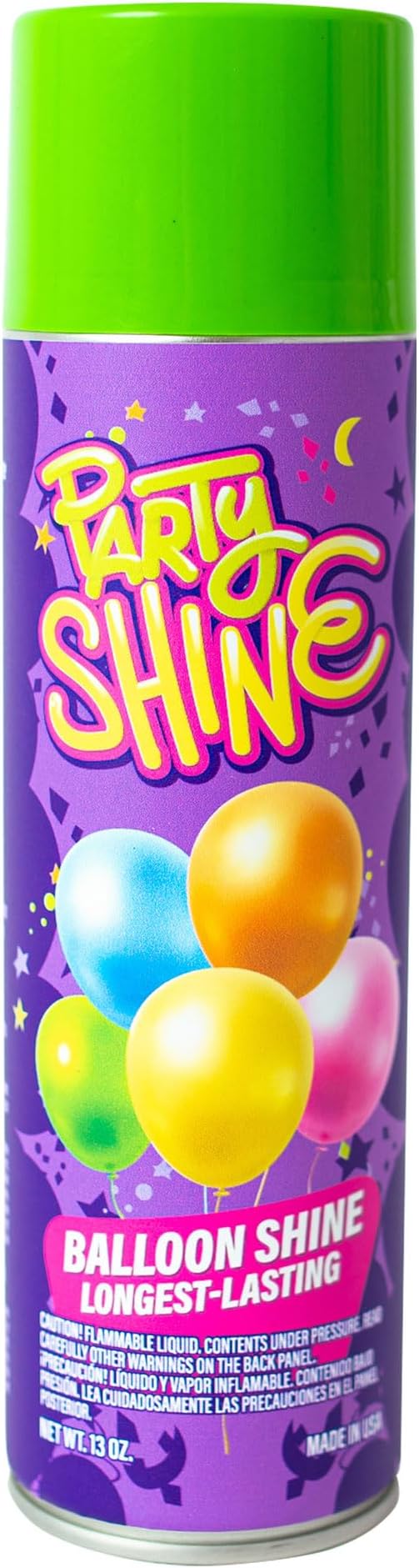 Amazon.com: Party Shine Balloon Shine Spray, Silicone Spray for Latex ...