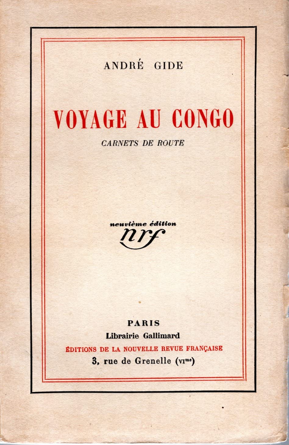 Amazon.com: VOYAGE AU CONGO: CARNETS DE ROUTE (BLANCHE): 9782070227747 ...