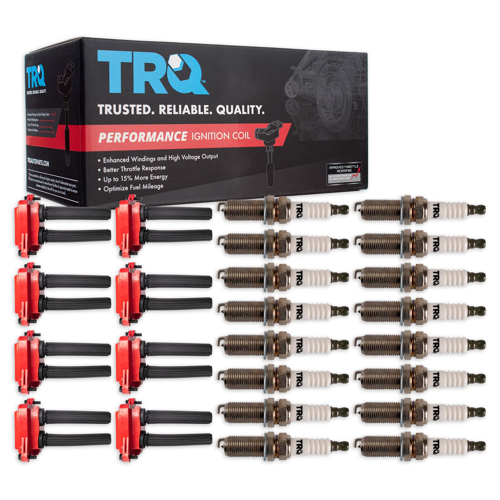 Amazon.com: TRQ Ignition Kit Ignition Coil Spark Plugs Compatible with ...