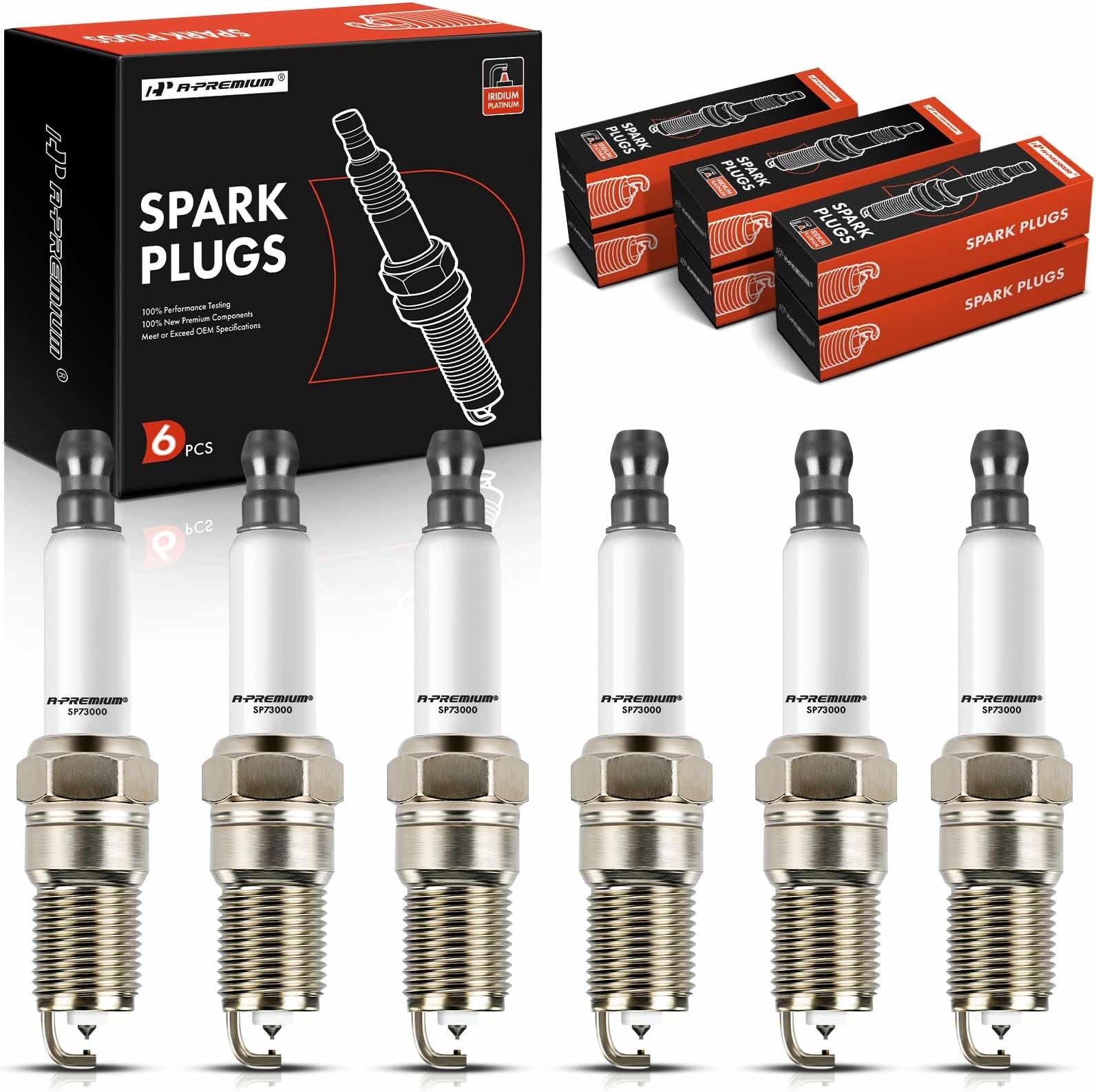 Amazon.com: A-Premium Iridium Platinum Spark Plugs Compatible with ...
