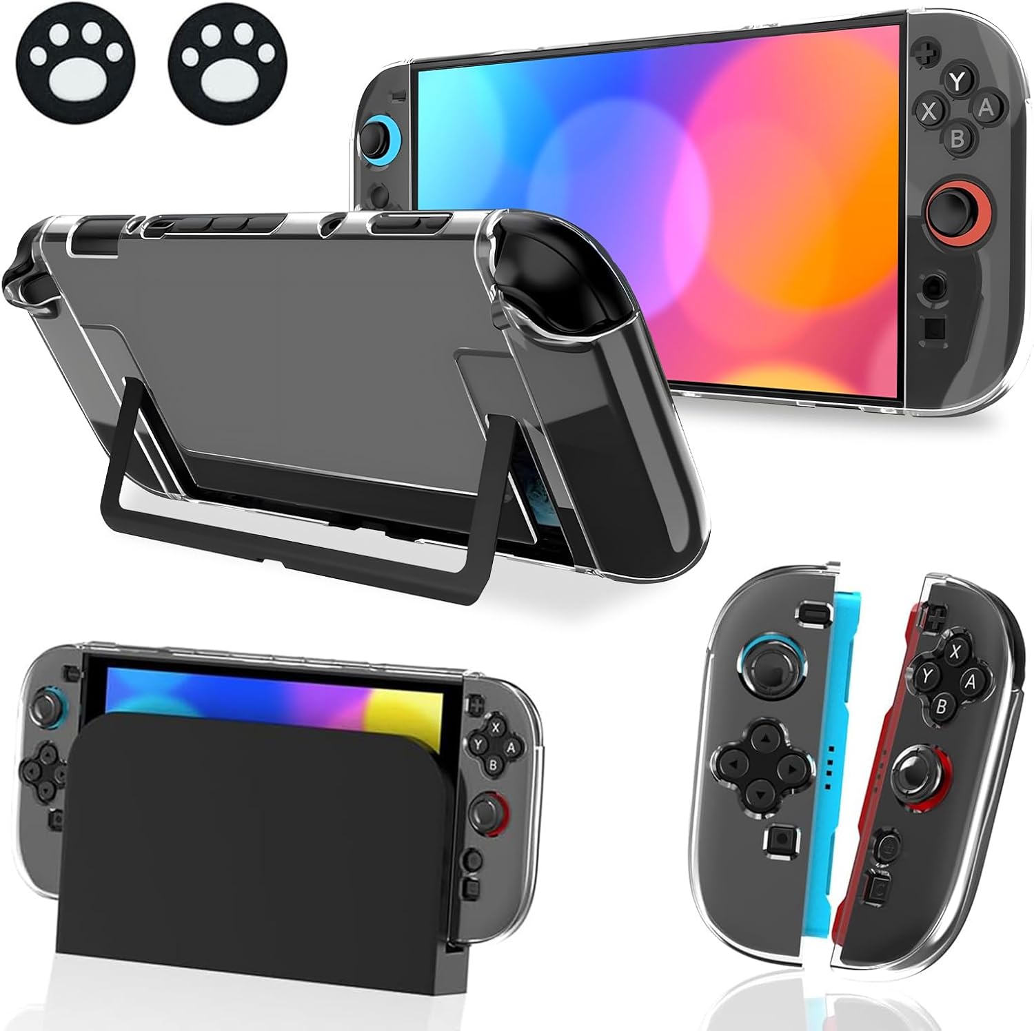 Amazon.co.jp: Chayoo Switch 2 カバー [Switch 2 モデル対応] スイッチ2 クリアケース ドック対応 ...