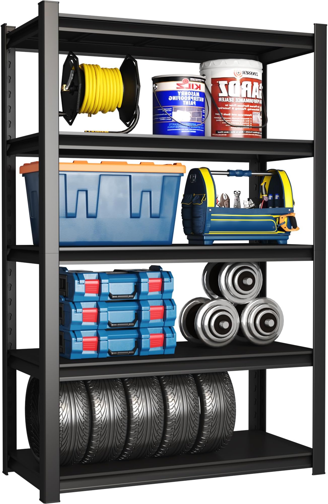 Amazon.com: HOMEFORT Garage Shelving, Heavy Duty Storage Shelves ...