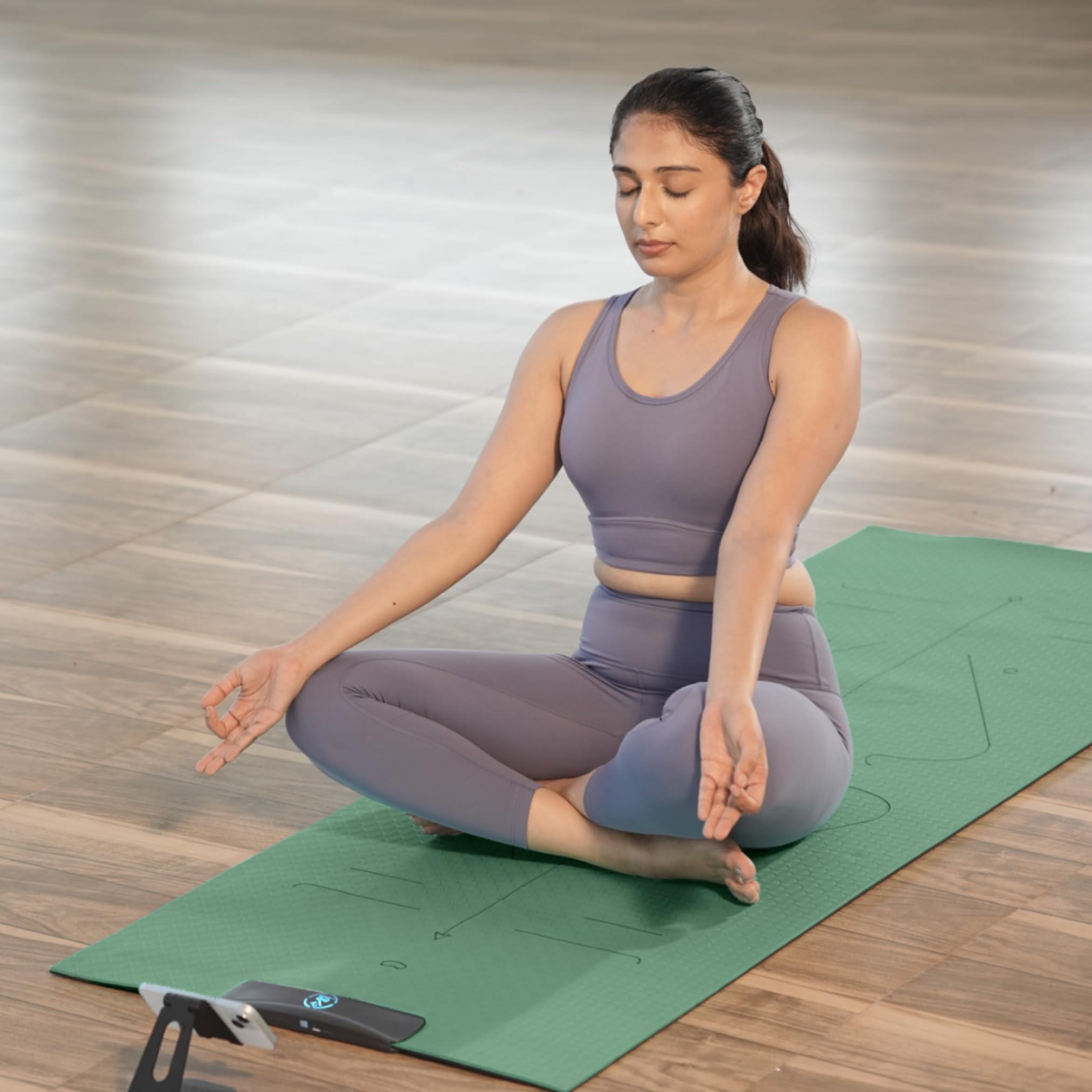 6mm Lightweight Yoga Mat YogiFi Smart Yoga Mat Gen3 - AI Powered With ...