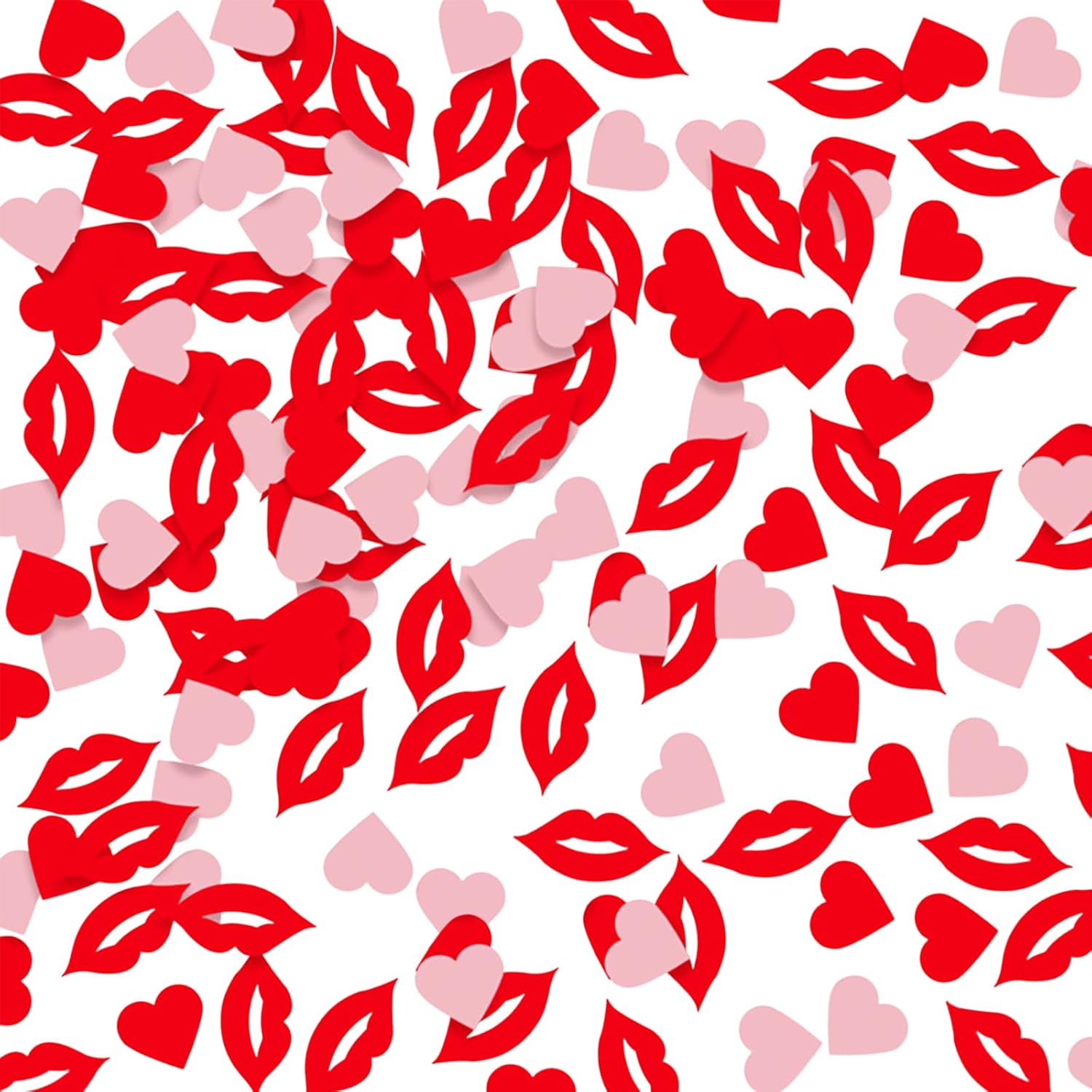 Amazon.com: 100 Pcs Heart Lips Confetti Decoration Sequins Valentine ...