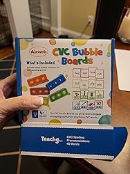 Amazon.com: Aizweb CVC Word Game,Mini Pop Board Fidget Sensory Toy Pack for Preschool ...