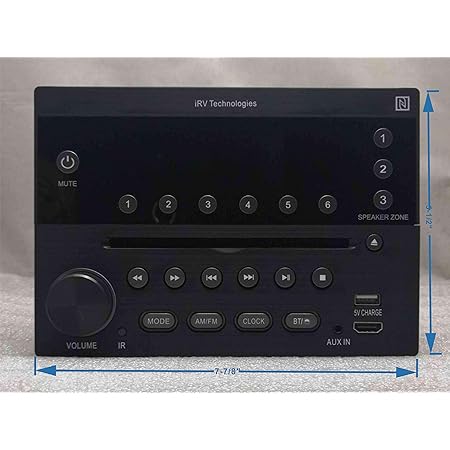 RecPro RV Stereo AM/FM Radio with Bluetooth | Aux-in | HDMI | 4-Channel ...