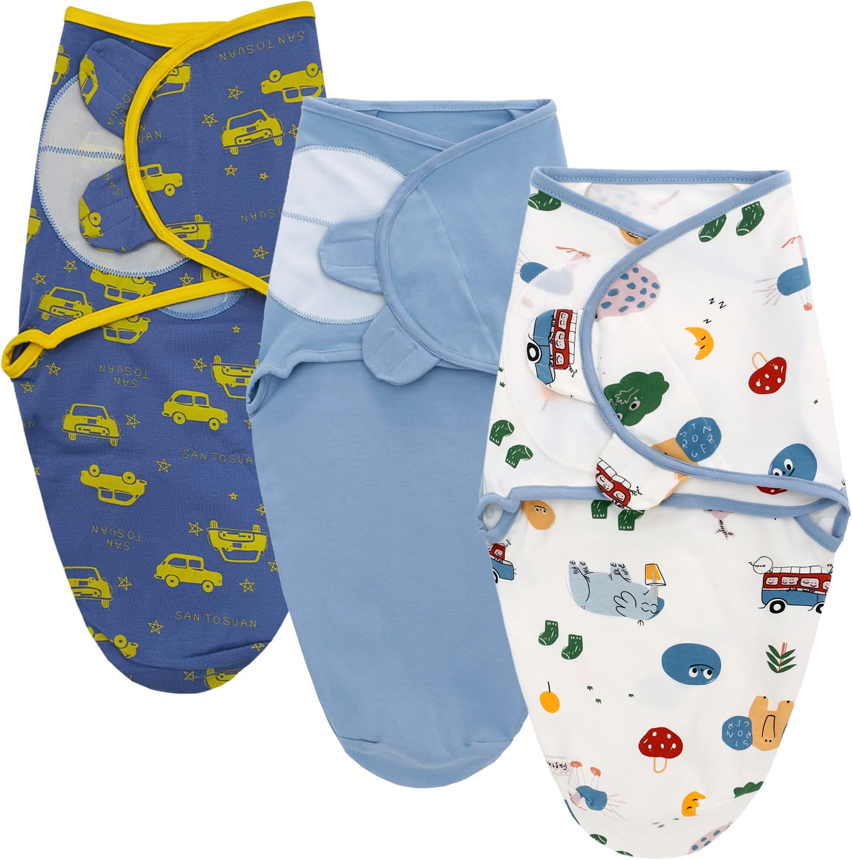 Amazon.com: 3 Pack Baby Swaddle 3-6 Months - Infant Adjustable Newborn ...