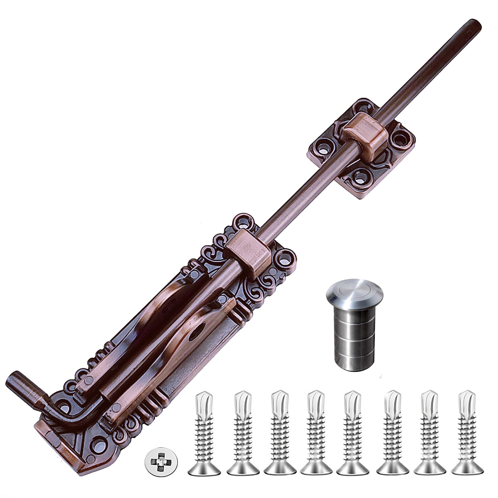 Buy CYGJYZOD Heavy Duty Cane Bolts Latch Garage Bolts15.7",Extra long ...