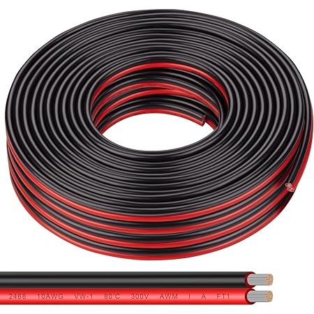 Amazon.com: 10 Gauge Silicone Wire 10 Feet - 10 AWG Silicone Wire ...