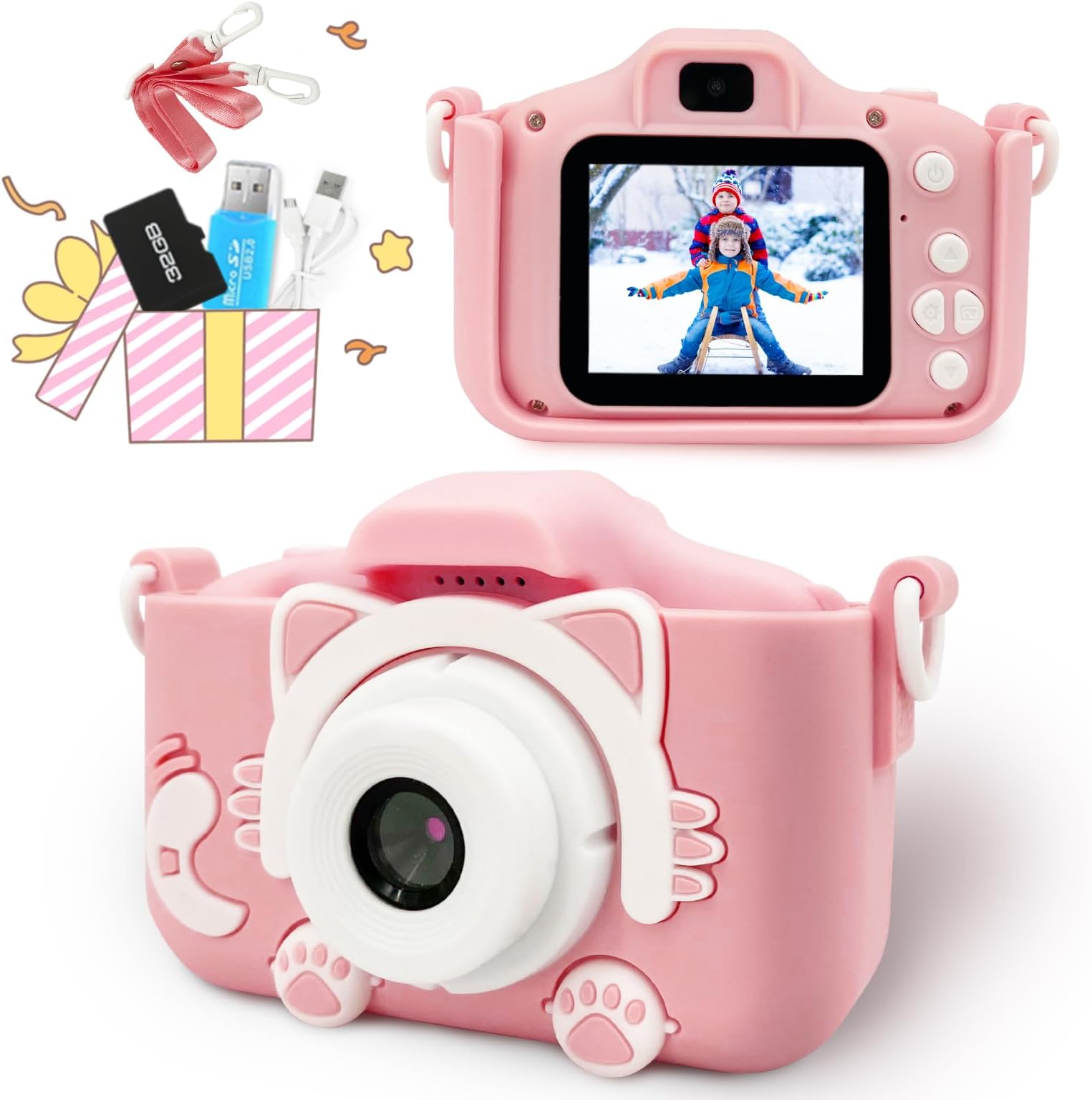 Mgaolo Kids Camera Toys for 3-12 Years Old Boys Girls Children,Portable ...