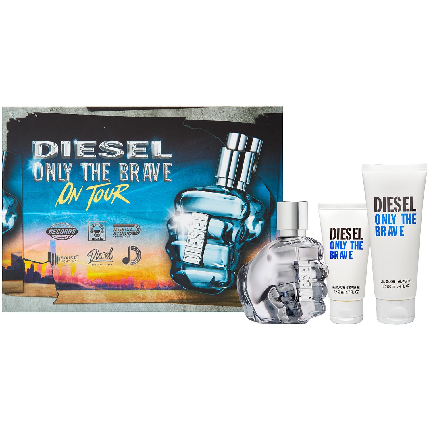 Amazon.com: Diesel ONLY THE BRAVE Men's set, 4.2 oz Eau de Toilette, 3. ...