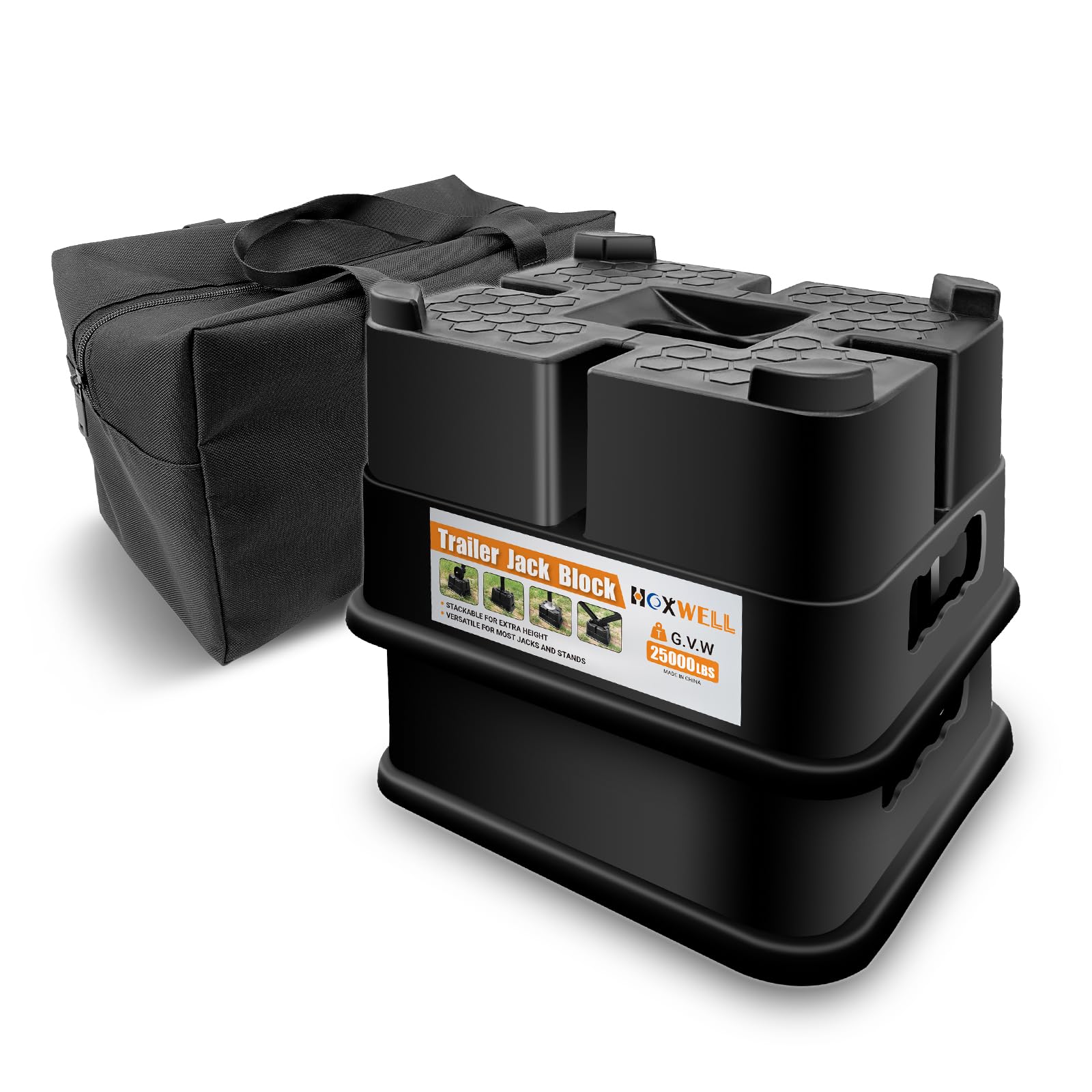 Snapklik.com : HOXWELL Trailer Jack Block, 2 PCS RV Camper Stabilizer ...