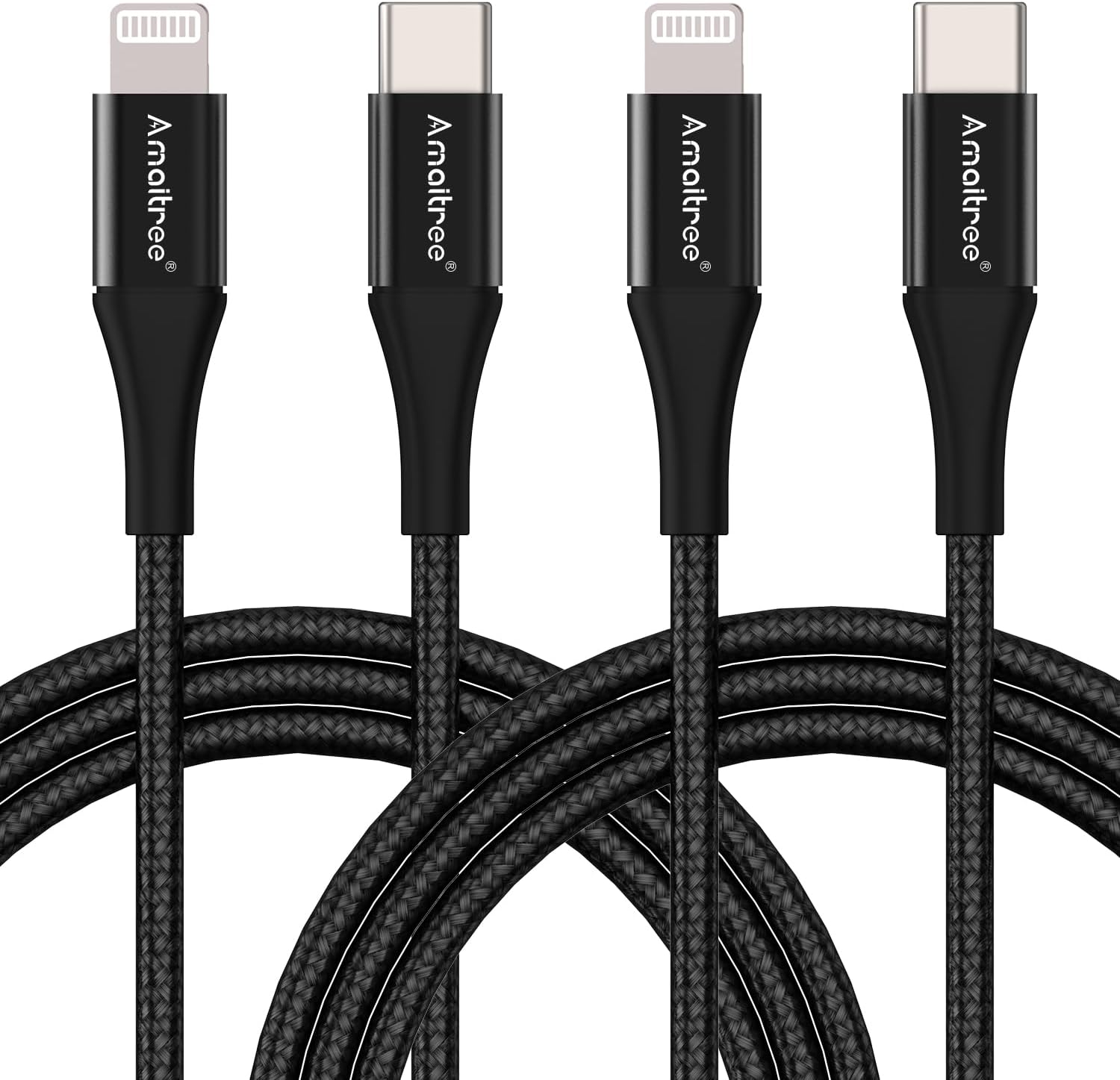 Amazon.com: Amaitree USB C to Lightning Cable 4Ft, [Apple MFi Certified ...