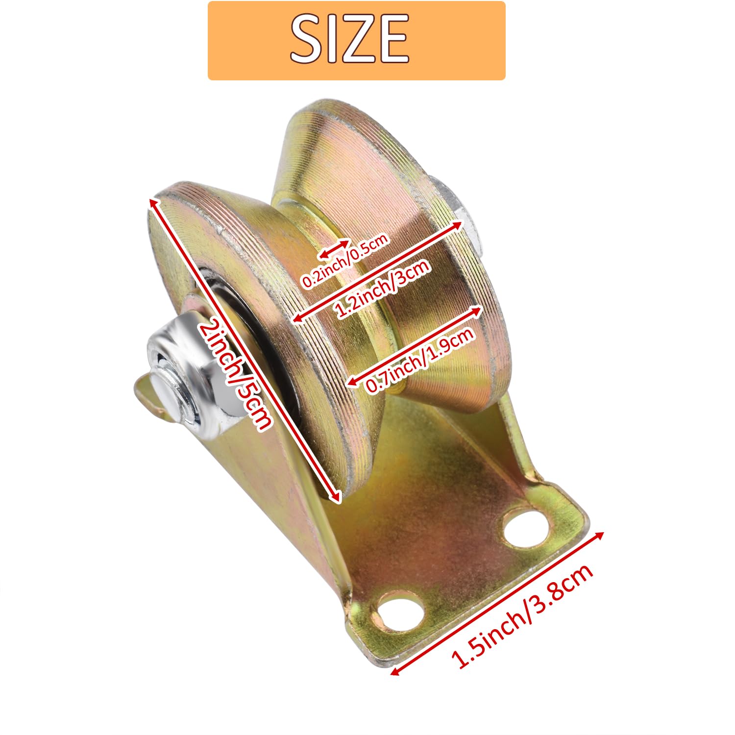 4Pack 2 V Groove Wheel, Heavy Duty Rigid Roller, Philippines | Ubuy