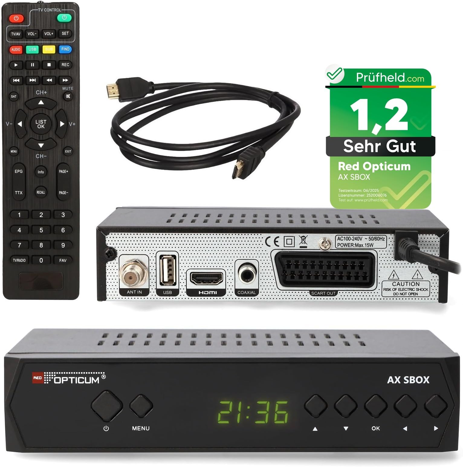 TechniSat HD-S 210 – Kompakter HD Satellitenreceiver Schwarz: Amazon.de ...