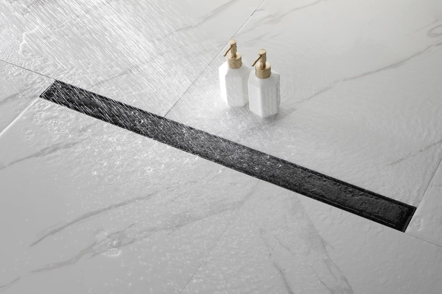 Amazon.com: TURRIDU 36 Inches Recessed Linear Shower Drain with ...