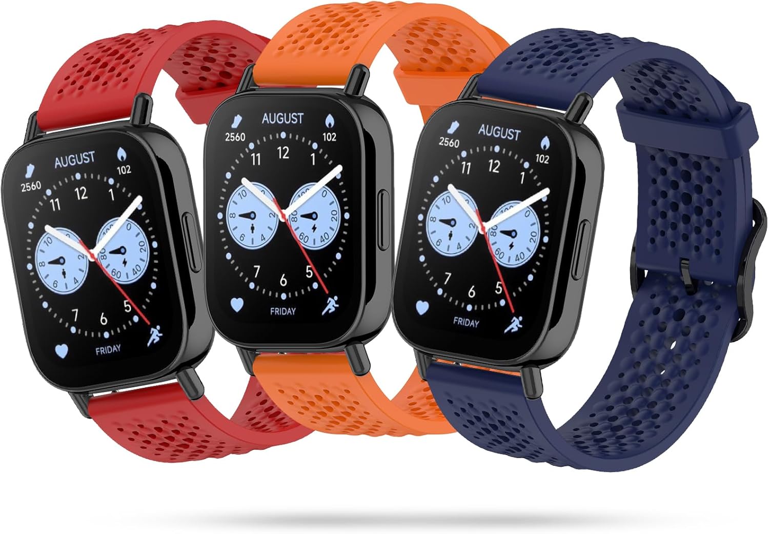 Xisair 3 PCS Silicone Strap Compatible with Redmi Watch 5 Lite and ...