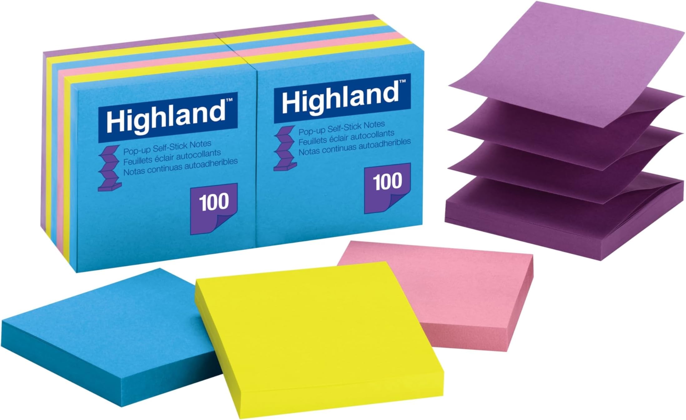 Amazon.com : (16 Pack) Pop Up Sticky Notes 3x3 in Post Accordion ...