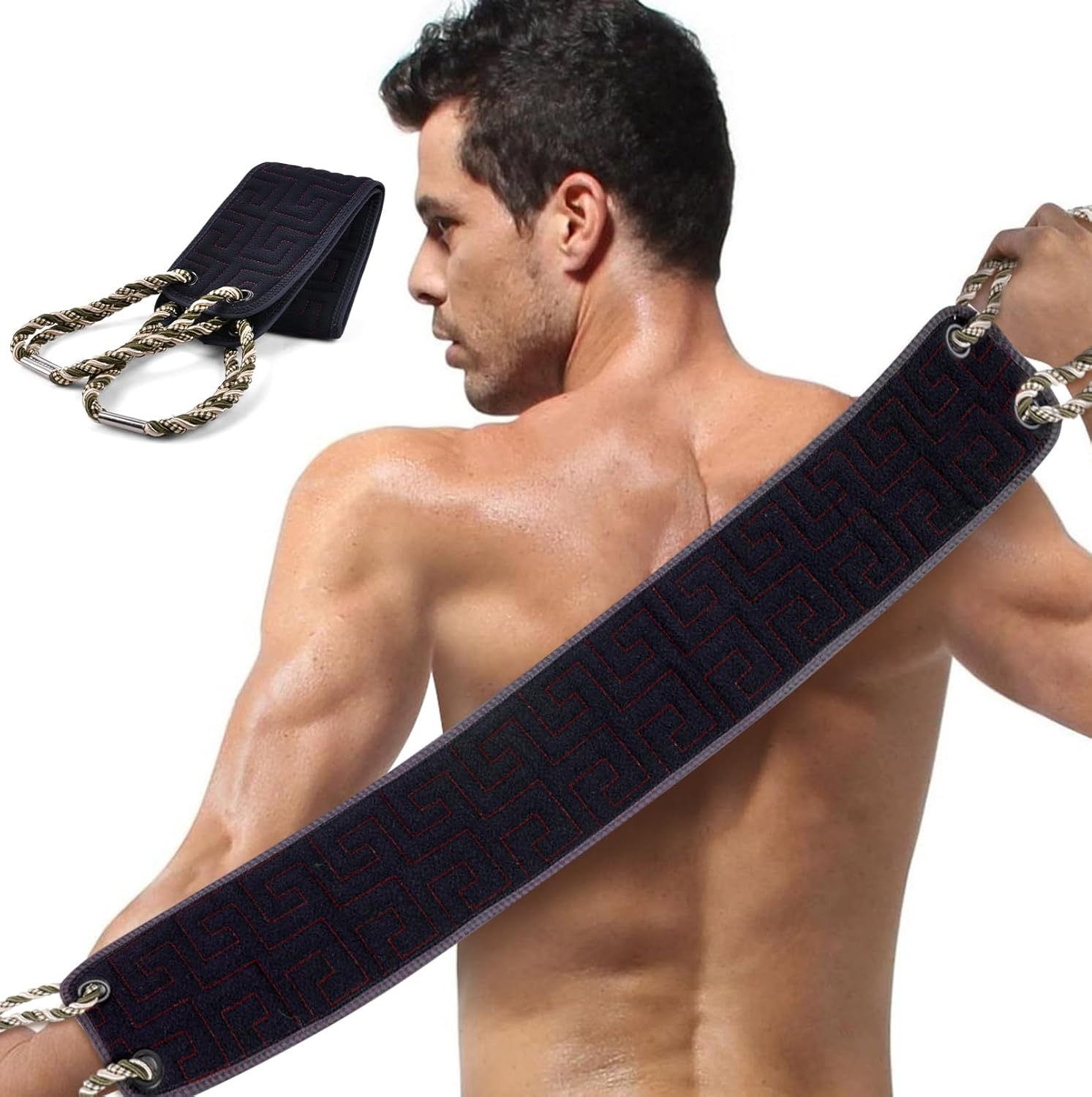 URAQT Back Scrubber, Exfoliating Back Scrubber for Shower, Double-Sided ...