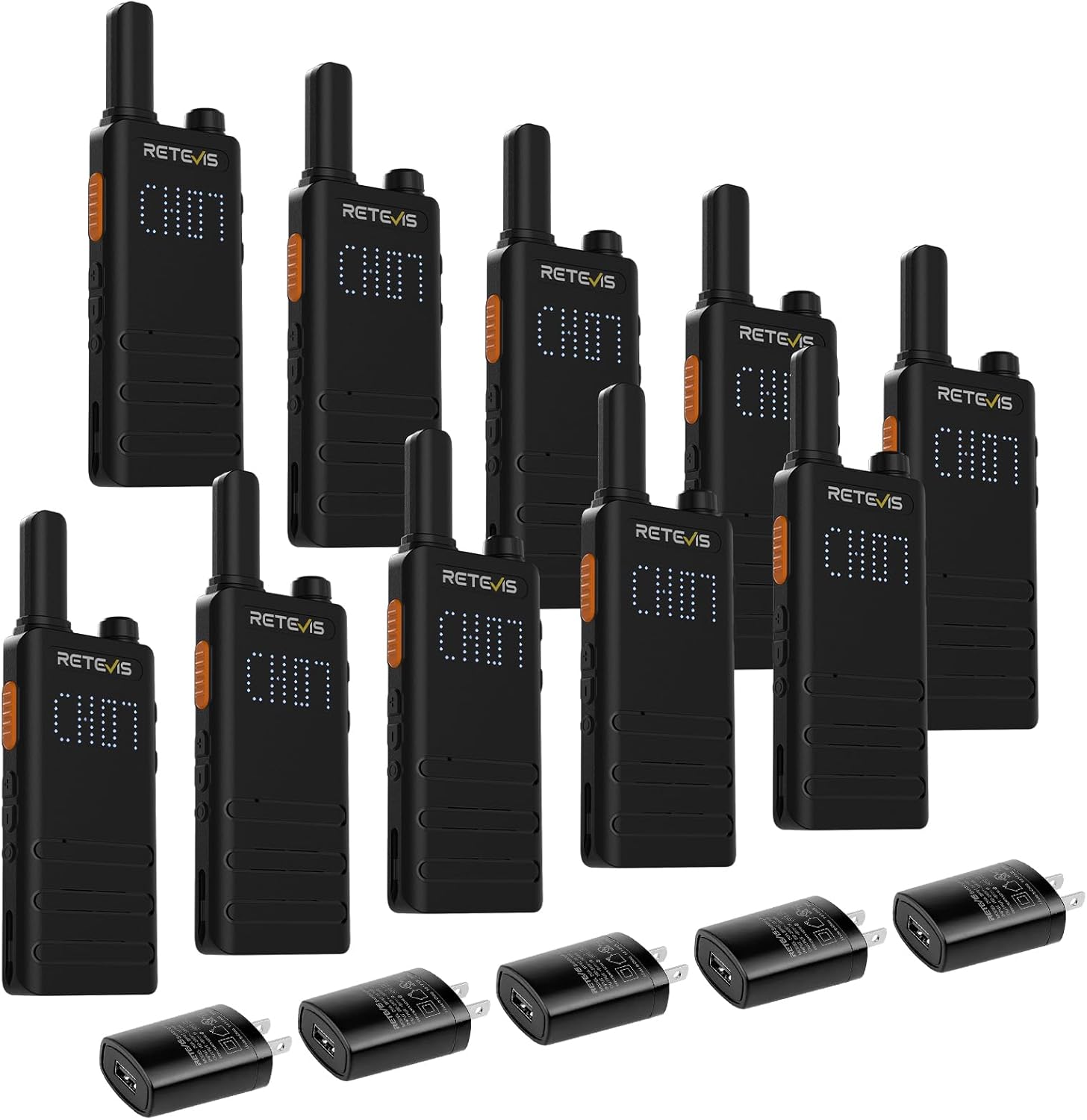 Amazon.com: Retevis B3H Walkie Talkies for Adults,Rechargeable Long ...