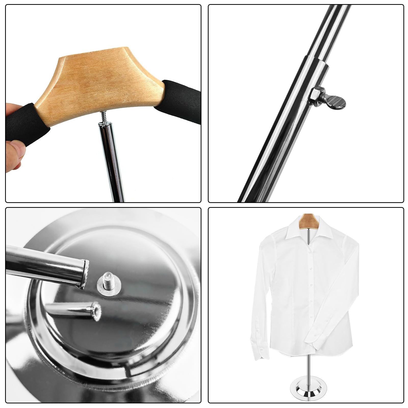 Shirt Display 6-Pack Adjustable T- Stands - Height Adjustable From 17 ...
