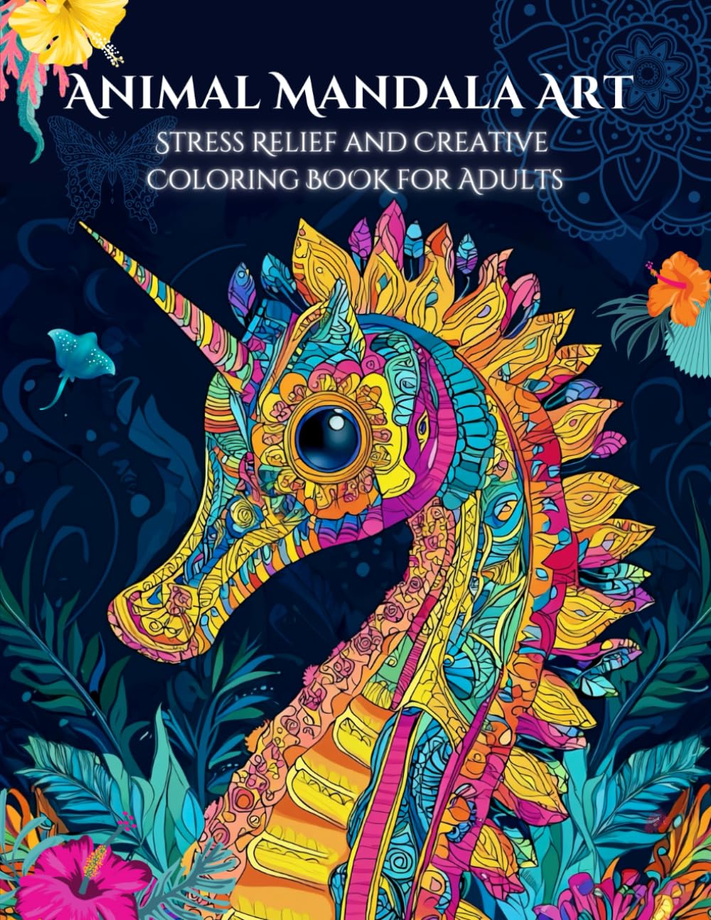 Amazon.com: Animal Mandala Art: Stress Relief and Creative Coloring ...