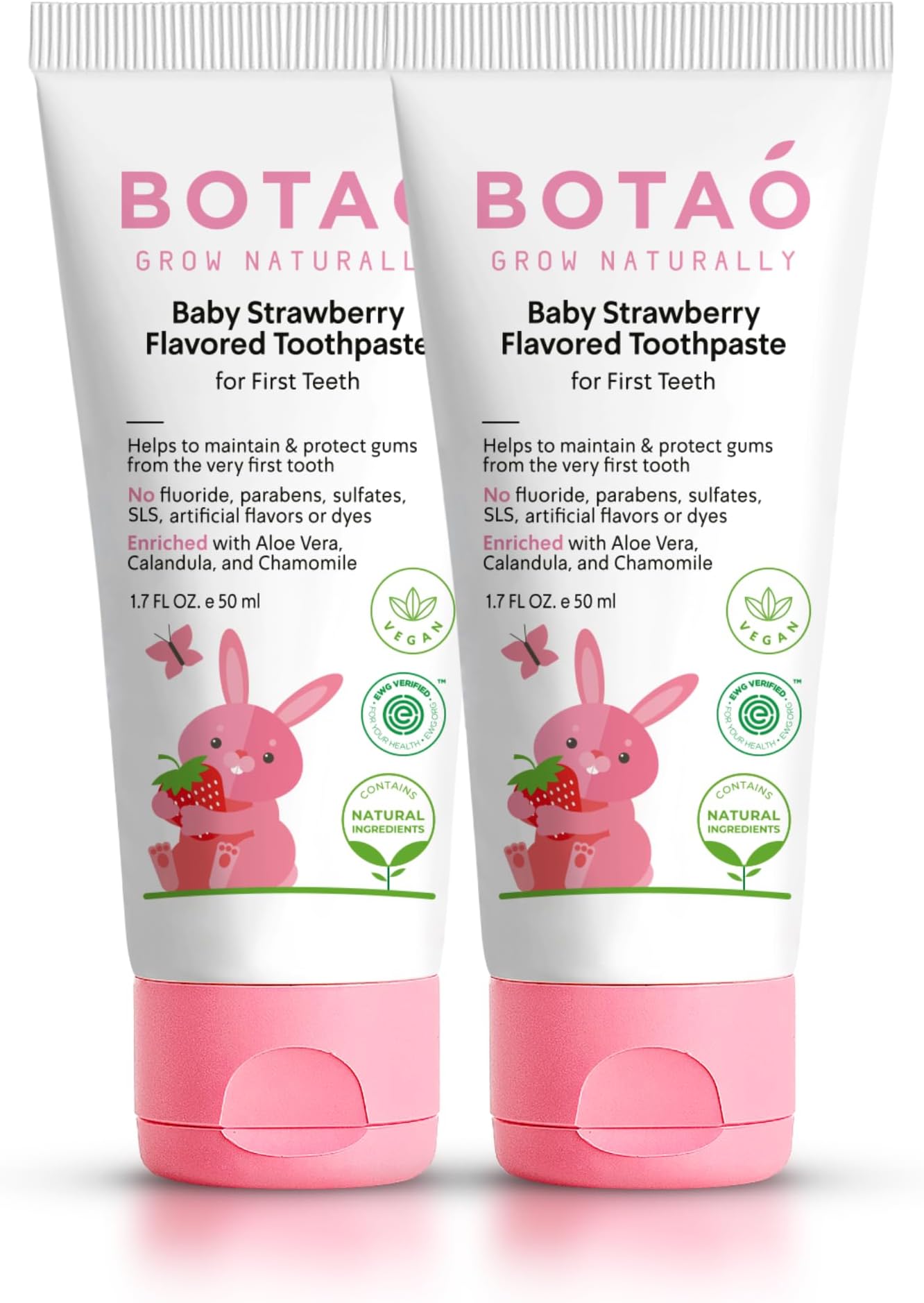 Amazon.com : BOTAO Fluoride Free Baby Toothpaste | Natural Toddler ...
