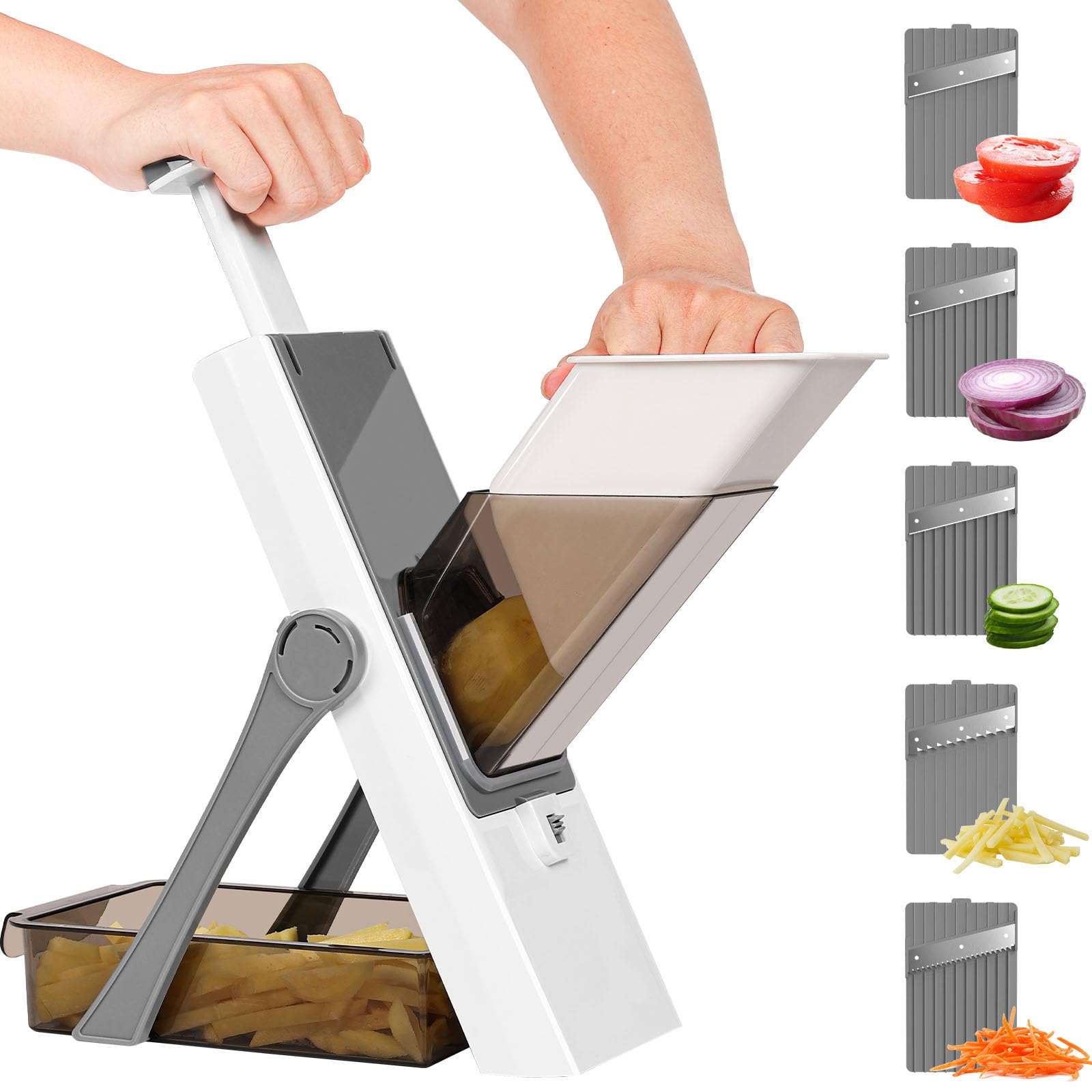 Mandoline Vegetable Slicer 5 in 1 Mandoline Food Slicer Vegetable ...