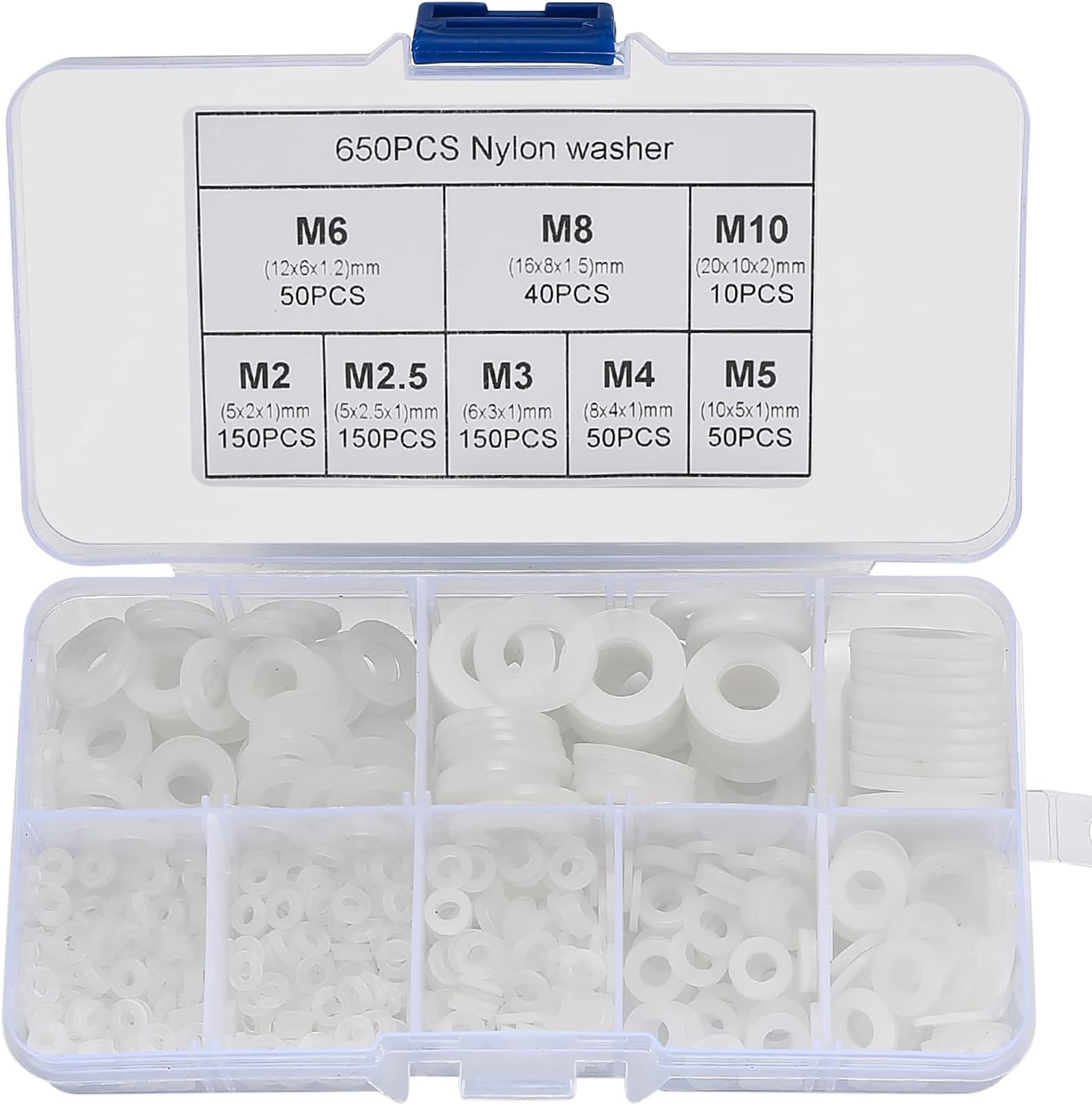 Amazon.com: The Hillman Group 59462 3/8-Inch - Nylon Flat Washer, 40 ...