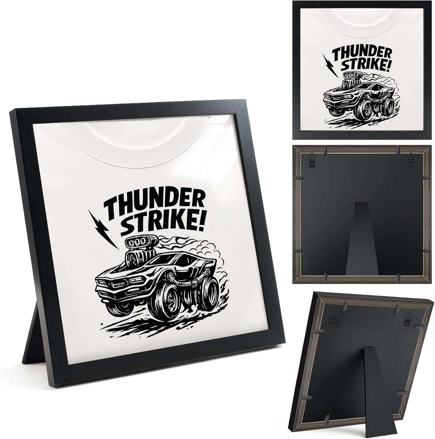 Amazon.com - T-Shirt Display Frame, 13" x 13" Solid Wood T-Shirt ...