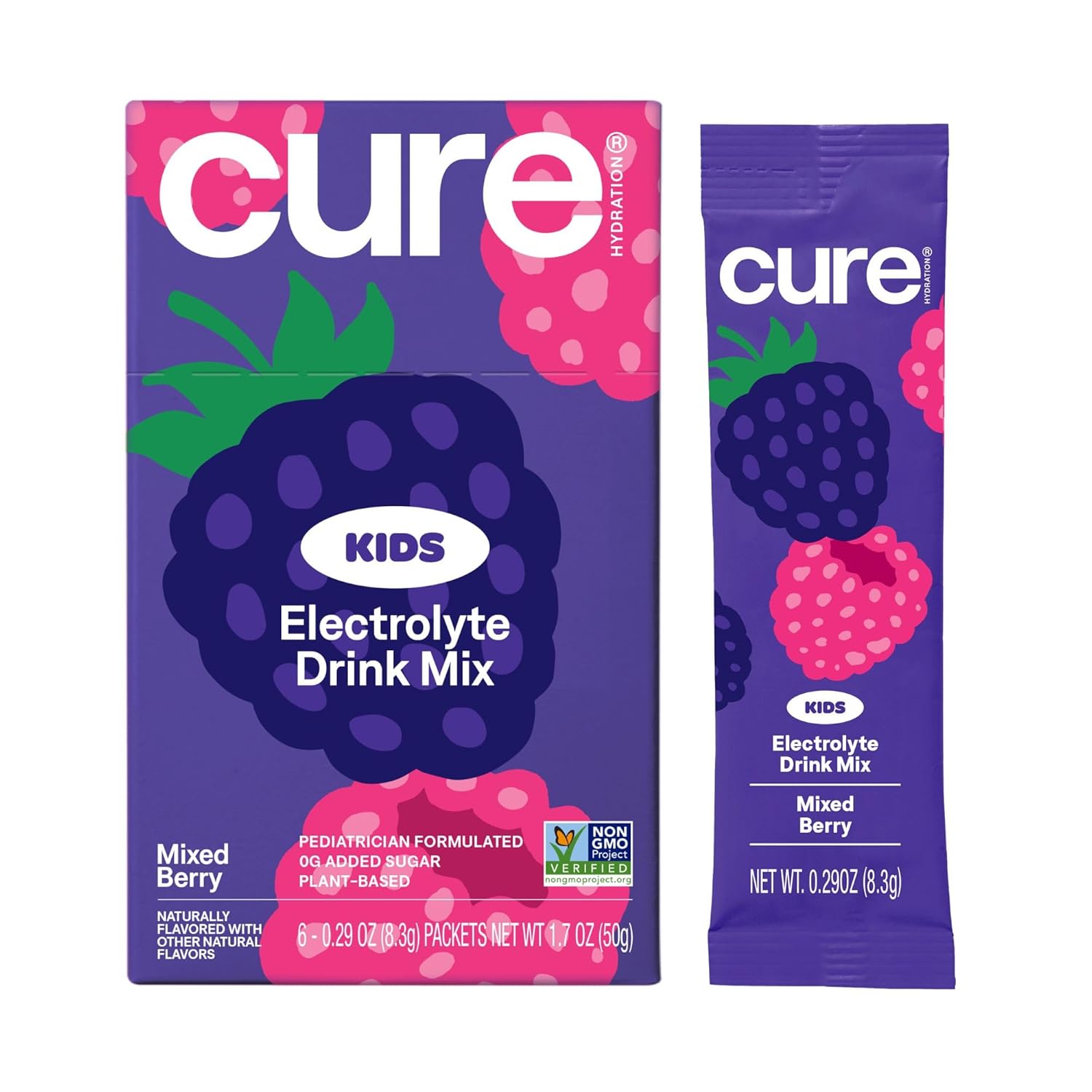 Amazon.com: Cure Hydration - Kids Electrolyte Drink Mix | Plant-Based ...