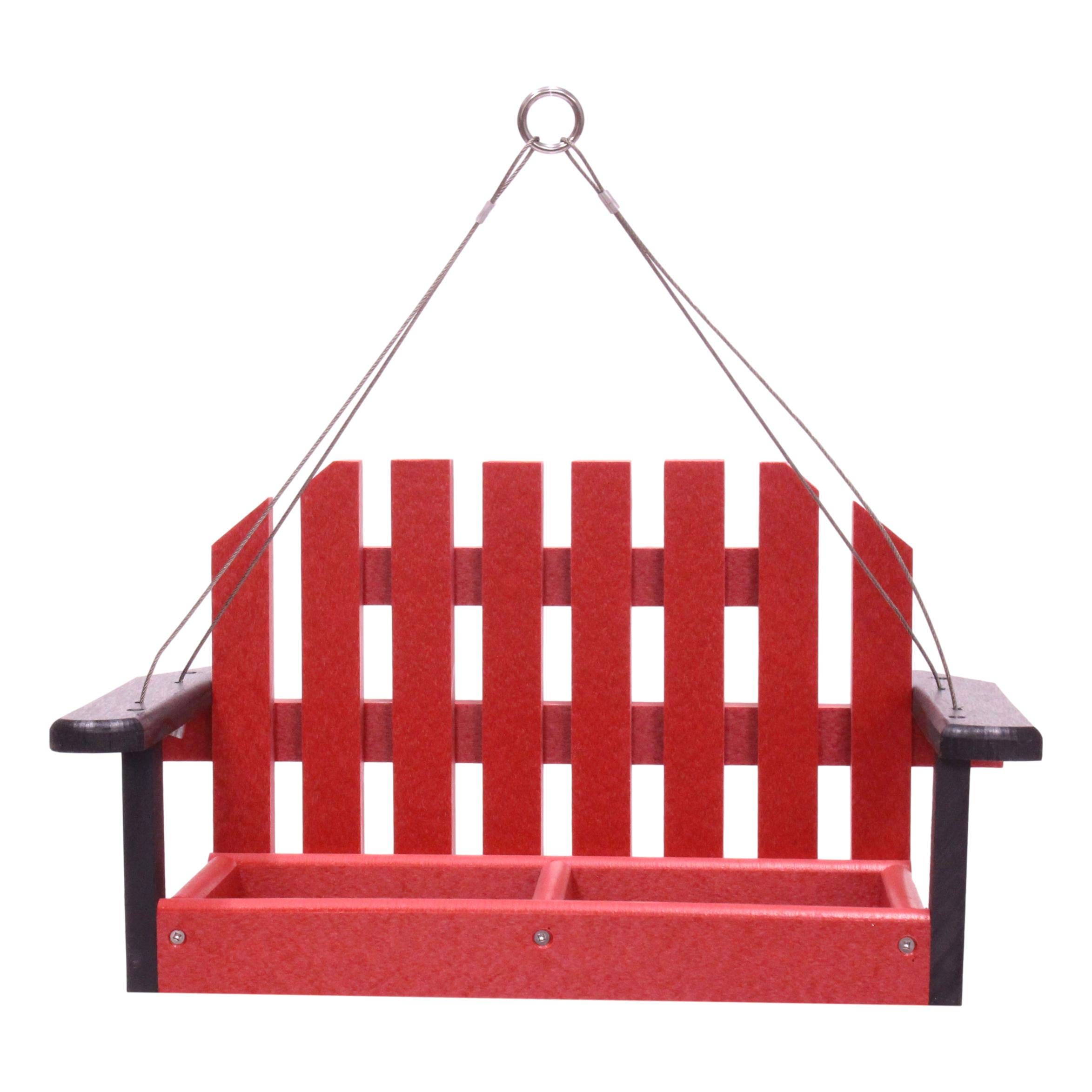 Snapklik.com : AmishToyBox Porch Swing Bird Feeder, Eco-Friendly Poly ...