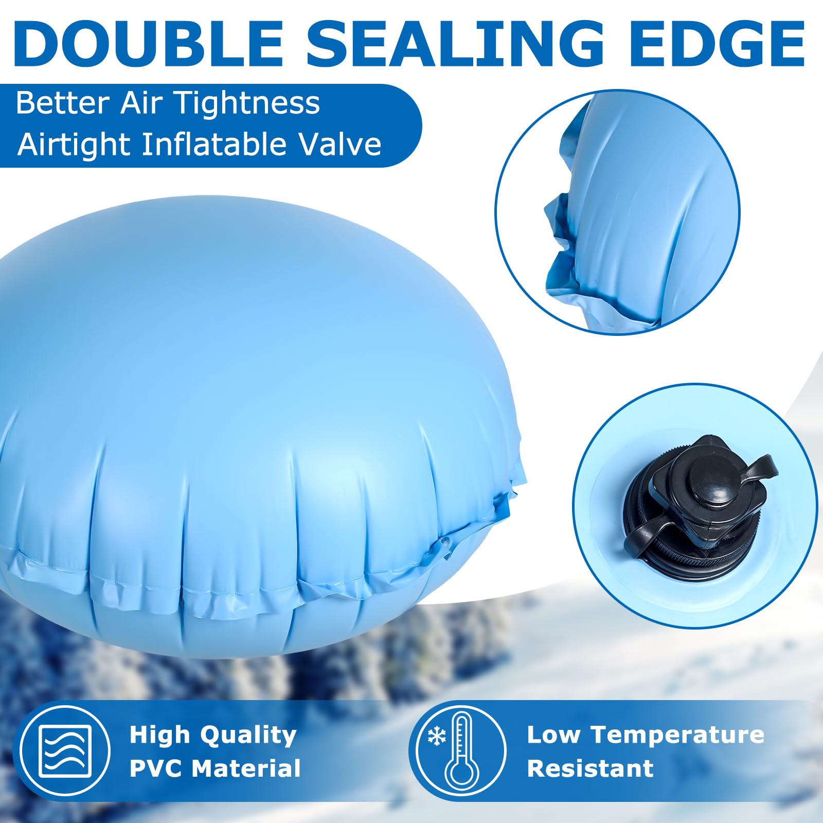 Snapklik.com : Hungdao 3 Pcs Pool Pillows For Above Ground Pools Cover ...
