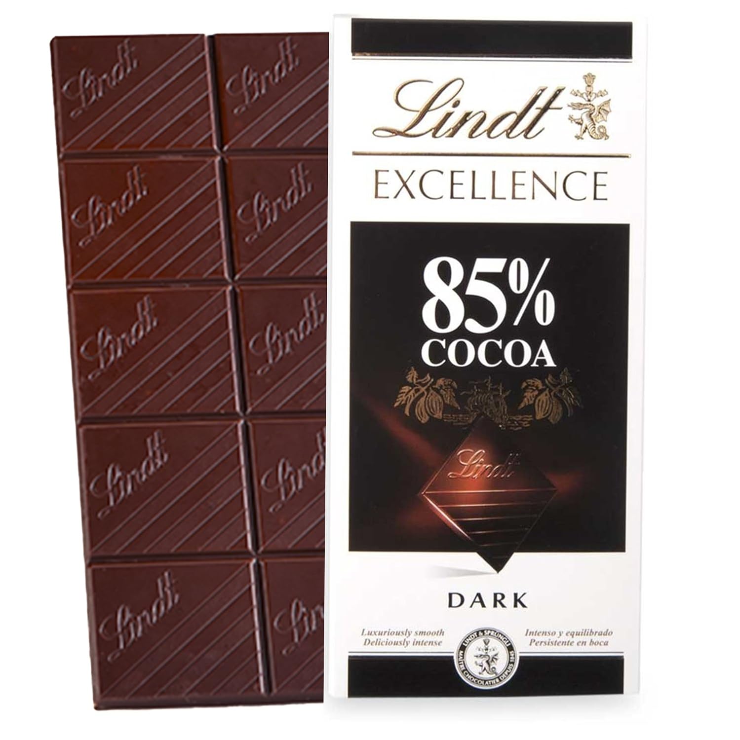 Lindt 85% Cocoa Dark Chocolate, 100 Gram : Amazon.in: Grocery & Gourmet ...
