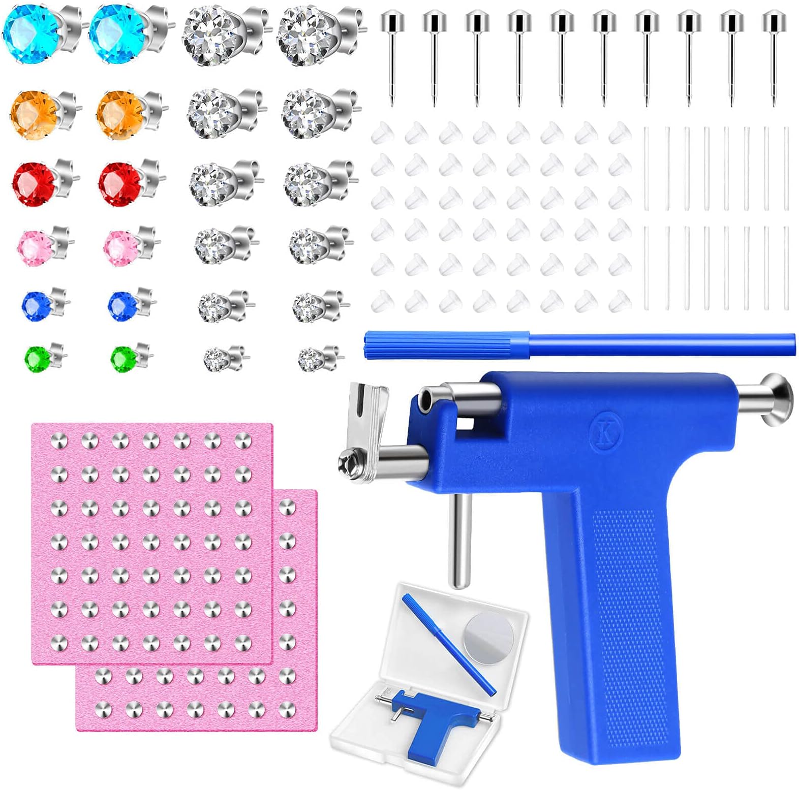 Amazon.com: Reusable Ear Piercing Gun Kit, Professional Ear Piercing ...