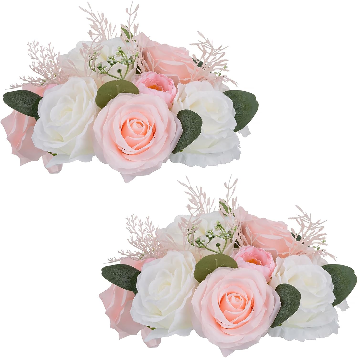 Amazon.com: NUPTIO Flower Ball Arrangement Bouquet: 2 Pcs 9.4 inch ...
