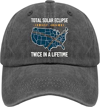 Total Solar Eclipse Twice in A Lifetime Trucker Hat Women's Hat Pigment ...