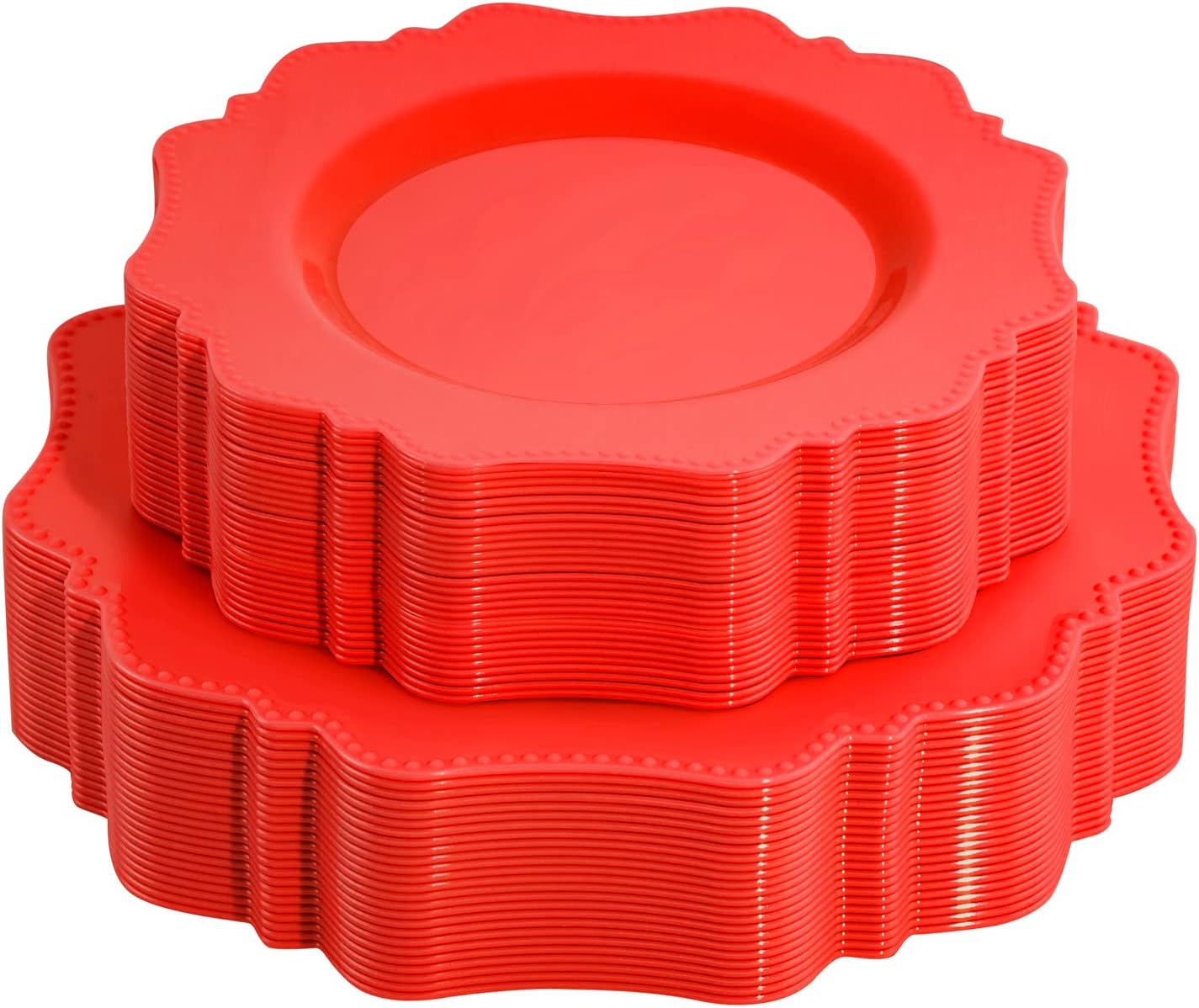 Amazon.com: Solo Squared 10.25in Plastic Plates 30 CT - Red : Health ...