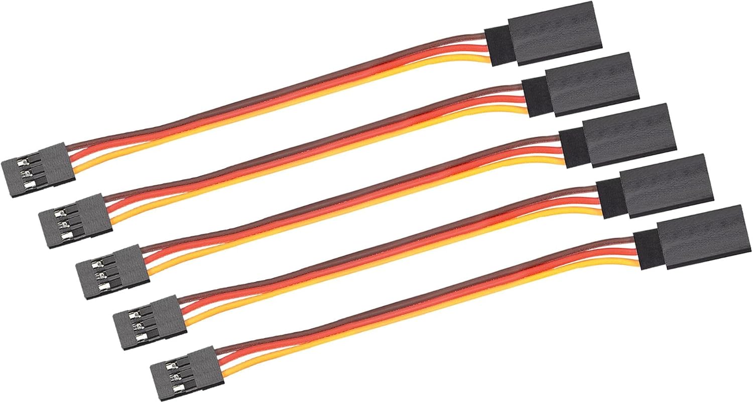 Amazon.com: uxcell 5pcs 3-Pin Servo Extension Cable Cord Connectors ...