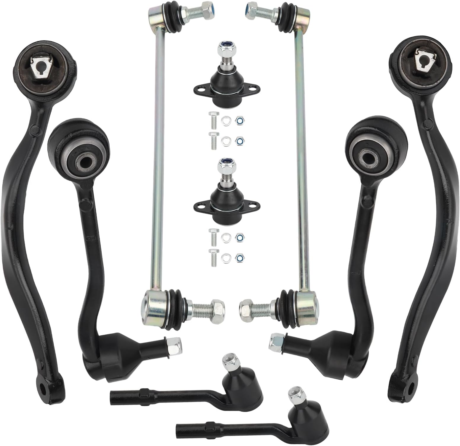 Amazon.com: BRTEC 10pcs Front Lower Rearward Forward Control Arm kit ...