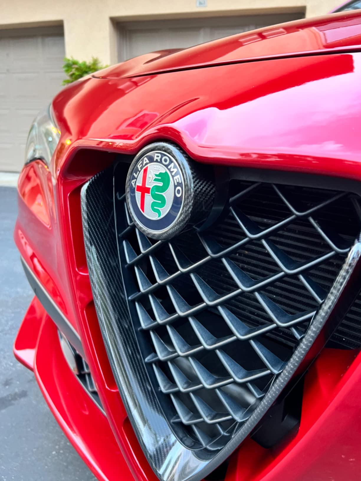 Amazon.com: KIMISS Car Front Grill Decoration Frame Trim, for Alfa ...