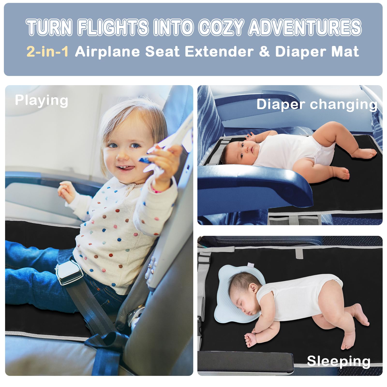 Inflight Toddler Bed Hi Sprout Toddler Airplane Bed - Portable Seat ...